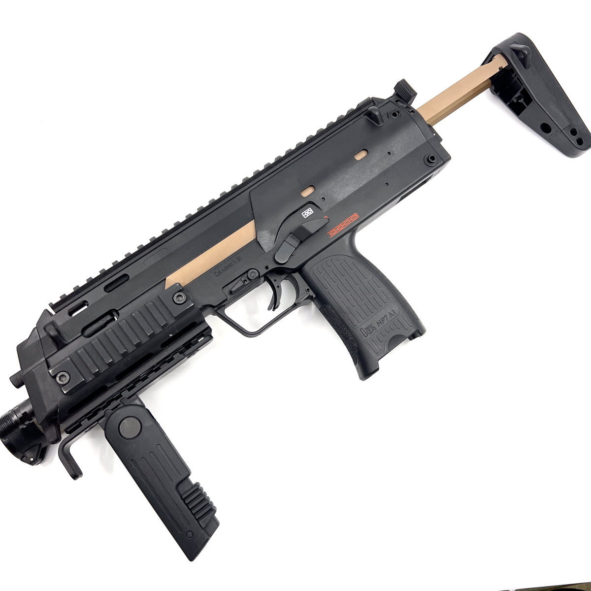 AIRSOFT ARTISAN 6 Position Stock Tube for Umarex / VFC MP7 AEG / GBB ...