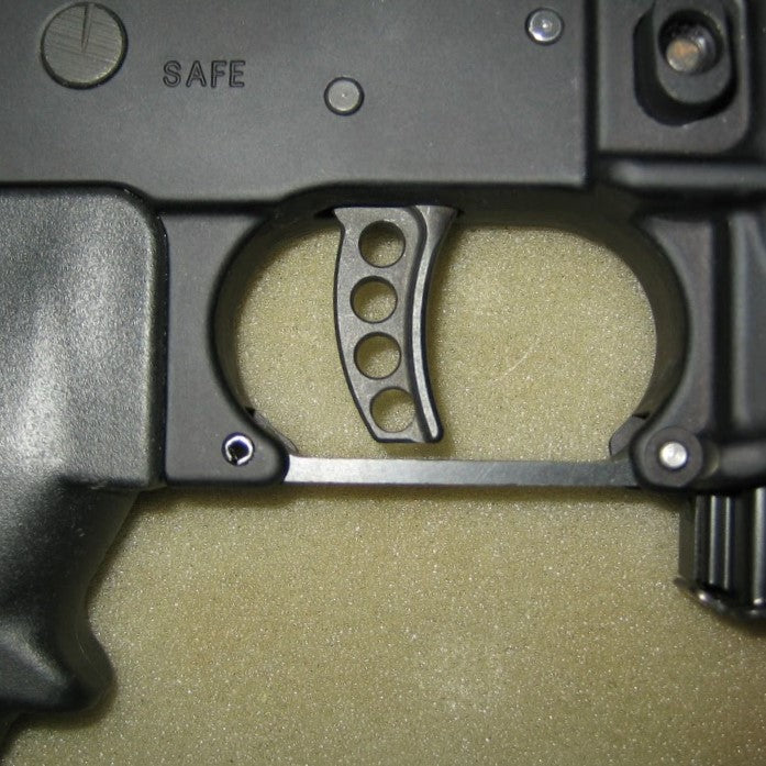 Airsoft Artisan Custom Curved Pull Trigger for Marui M4/M16 AEG (Black ...